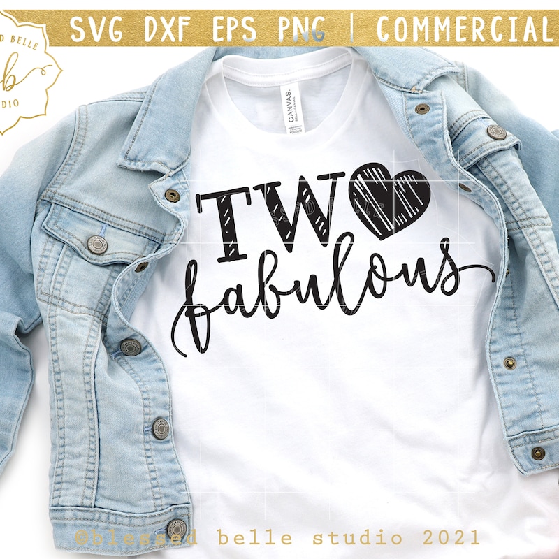 Two Svg - Etsy