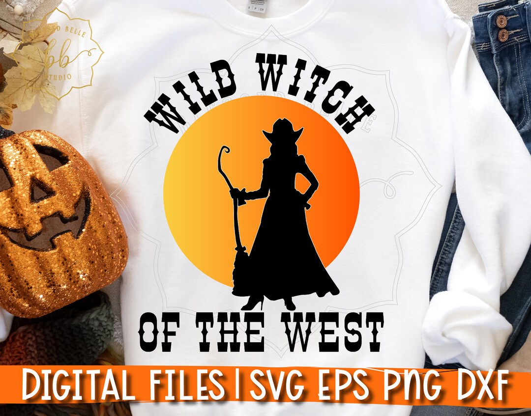 Wild Witch of the West Svg, Western Halloween Svg, Cowgirl Witch SVG ...