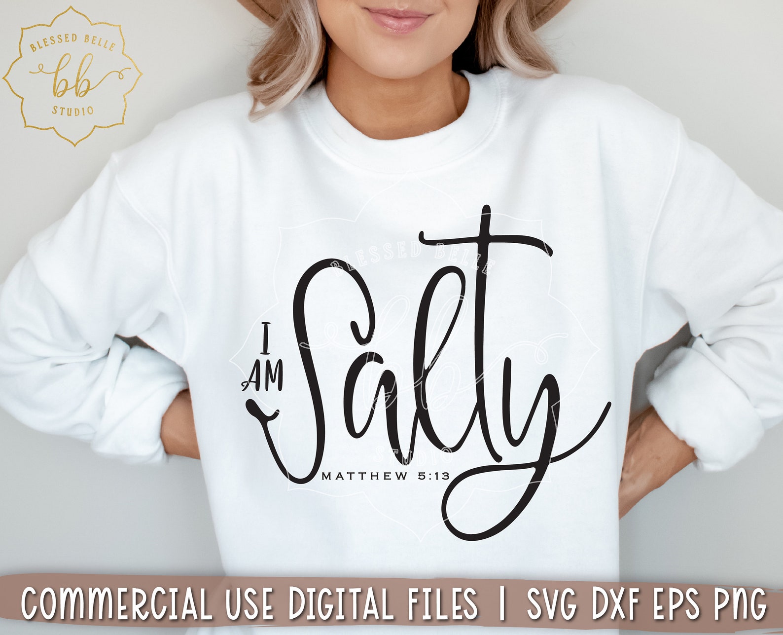 Salty Svg Png I Am Salty Svg Png Salt and Light Svg - Etsy