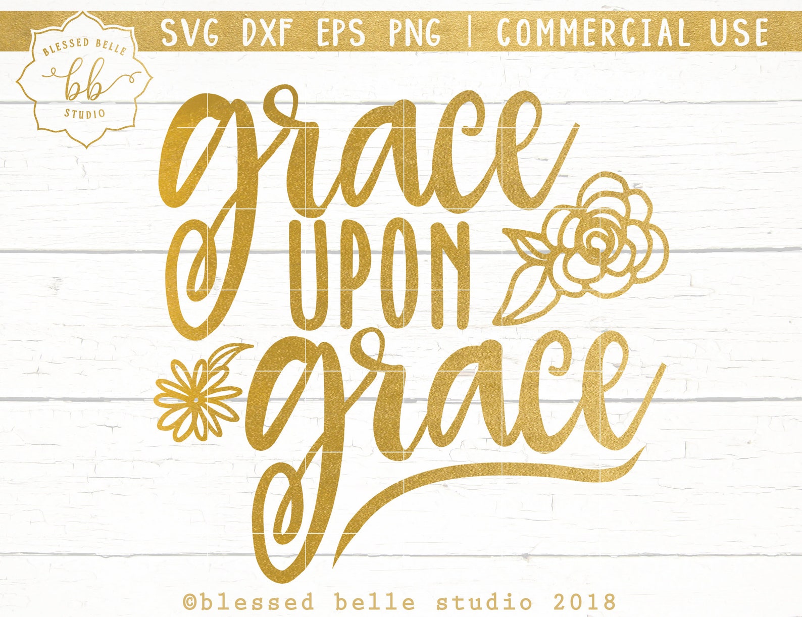 Grace Upon Grace Svg Scripture Svg Christian Quote Svg Eps - Etsy