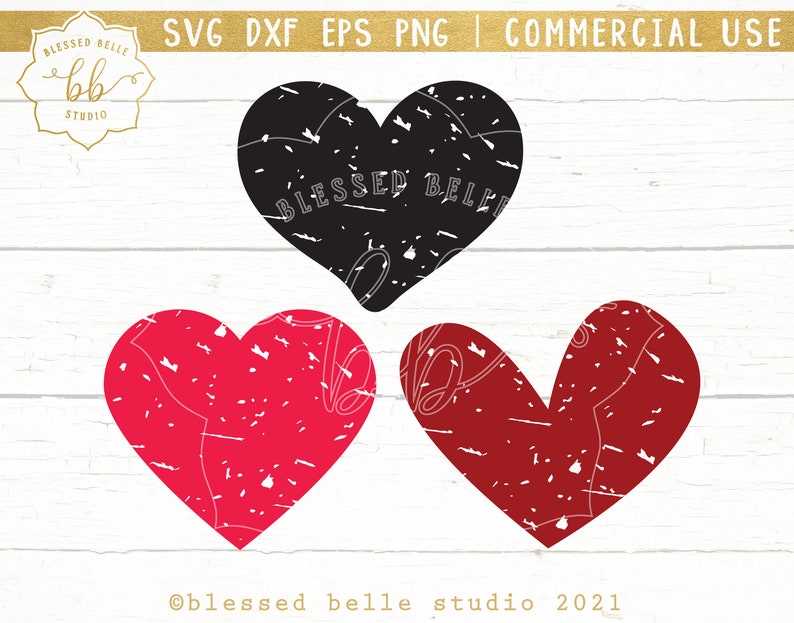 Distressed Hearts Svg, Heart Svg, Valentine Svg, Heart Clipart Svg ...