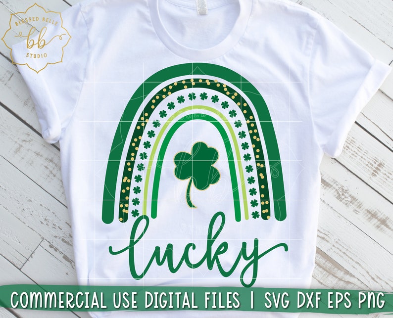 Lucky Svg Rainbow Svg St Patricks Day Svg Lucky Svg - Etsy