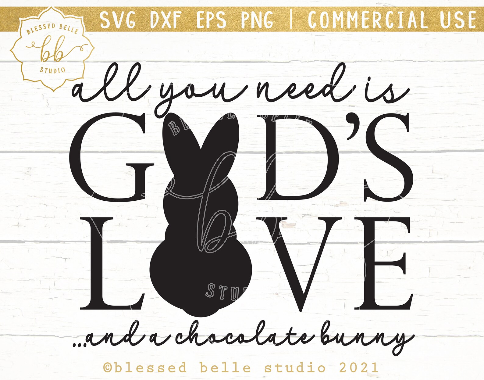 Easter Svg Gods Love Svg Chocolate Bunny Svg Christian Svg - Etsy