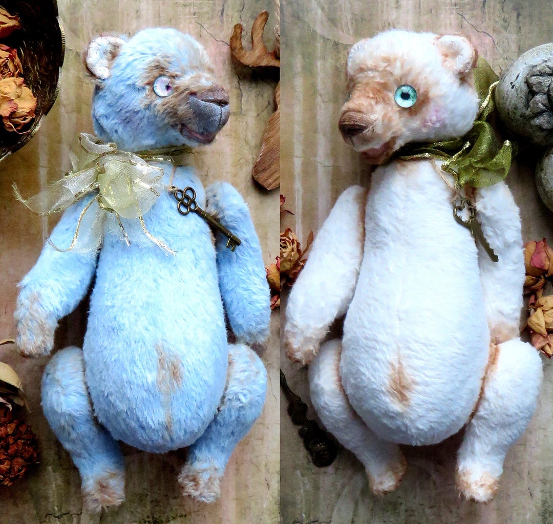 Handmade Plush Teddy Bear, One of a Kind Collectible Teddy Bear, Artist ...