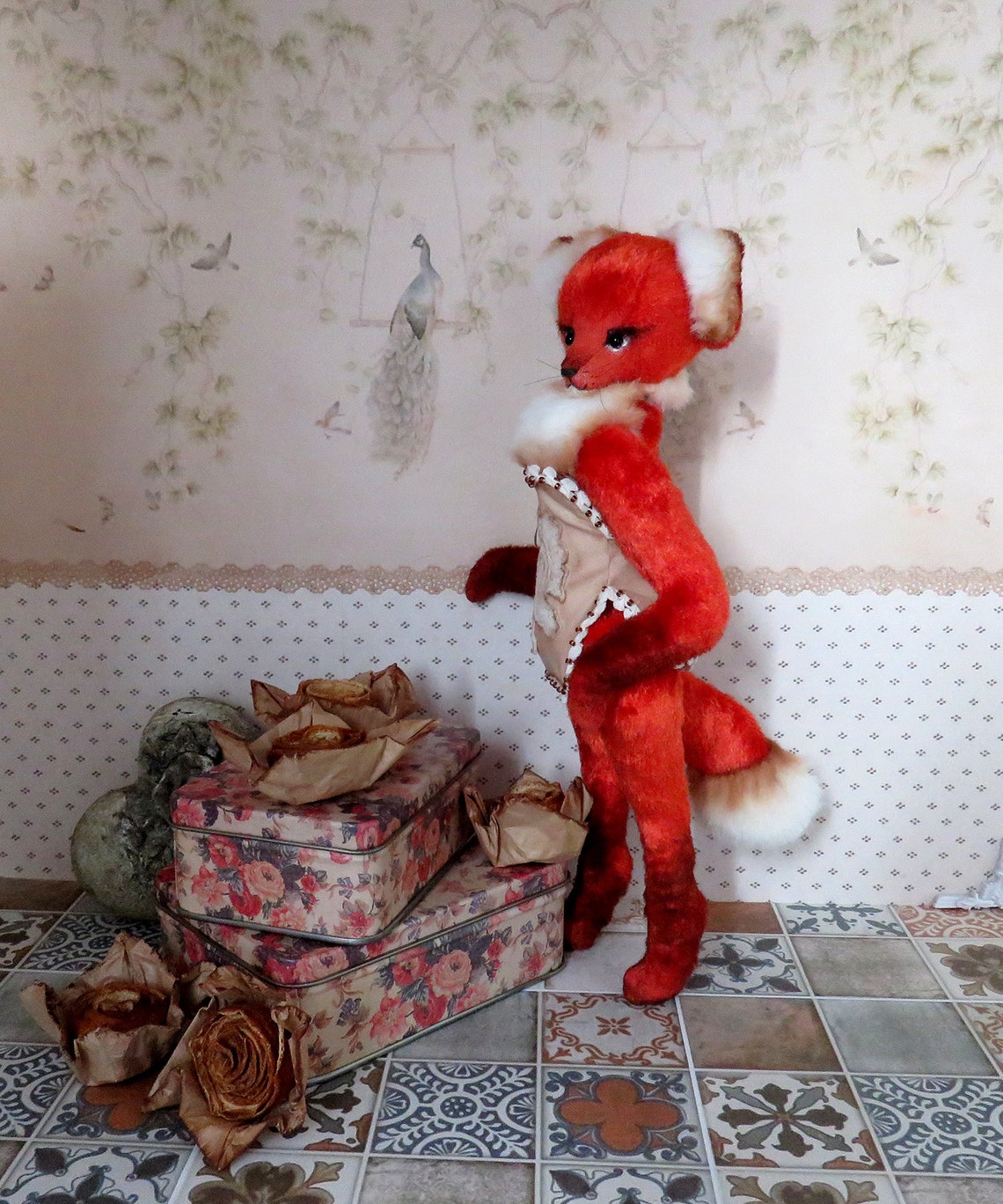 PATTERN teddy fox female teddy fox sewing pattern plush | Etsy