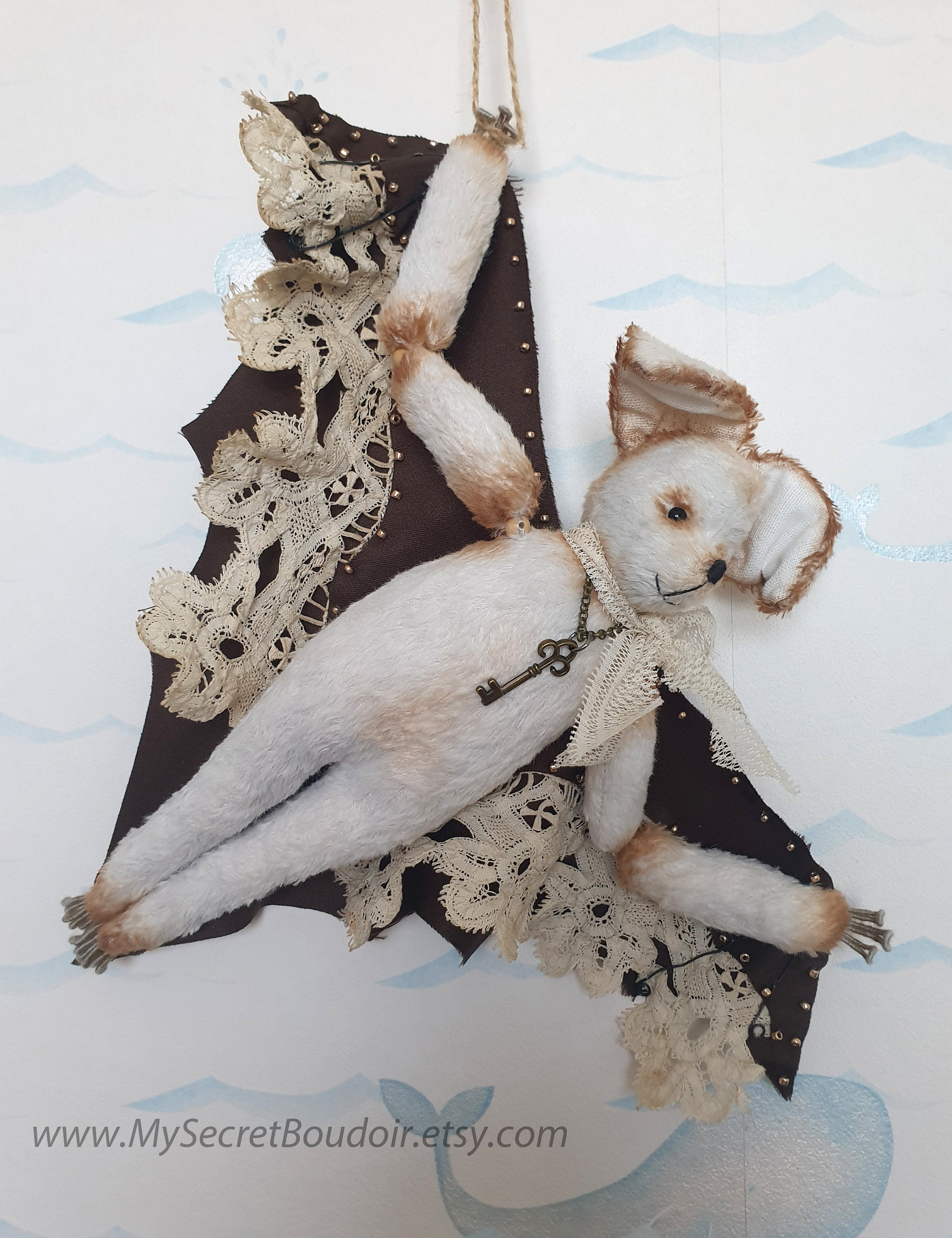 TUTORIAL Teddy Bat, Teddy Bat Sewing Pattern, Collectible Jointed Plush ...