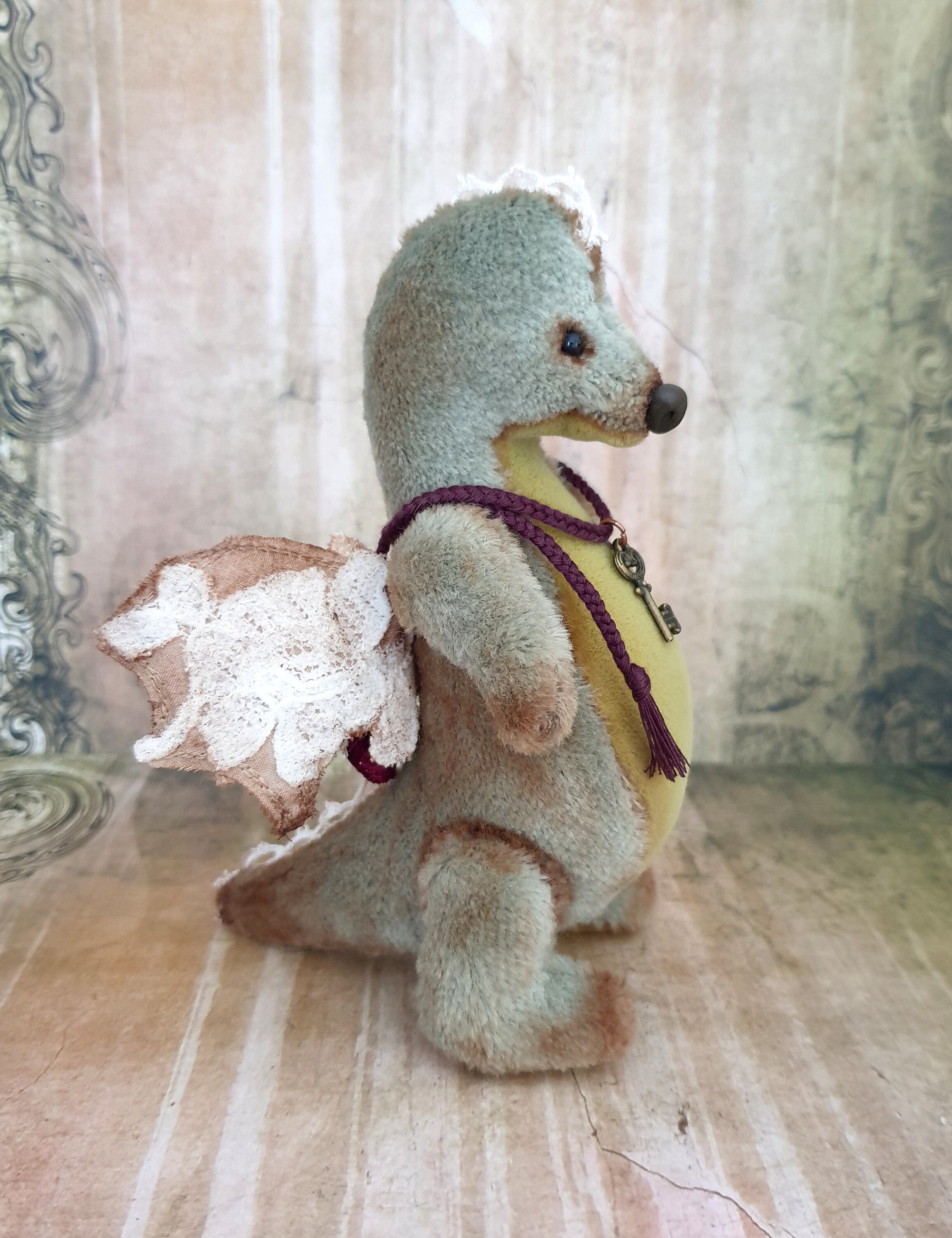 PATTERN Teddy Dragon, Stuffed Rag Dragon Sewing Pattern, Cloth Baby ...