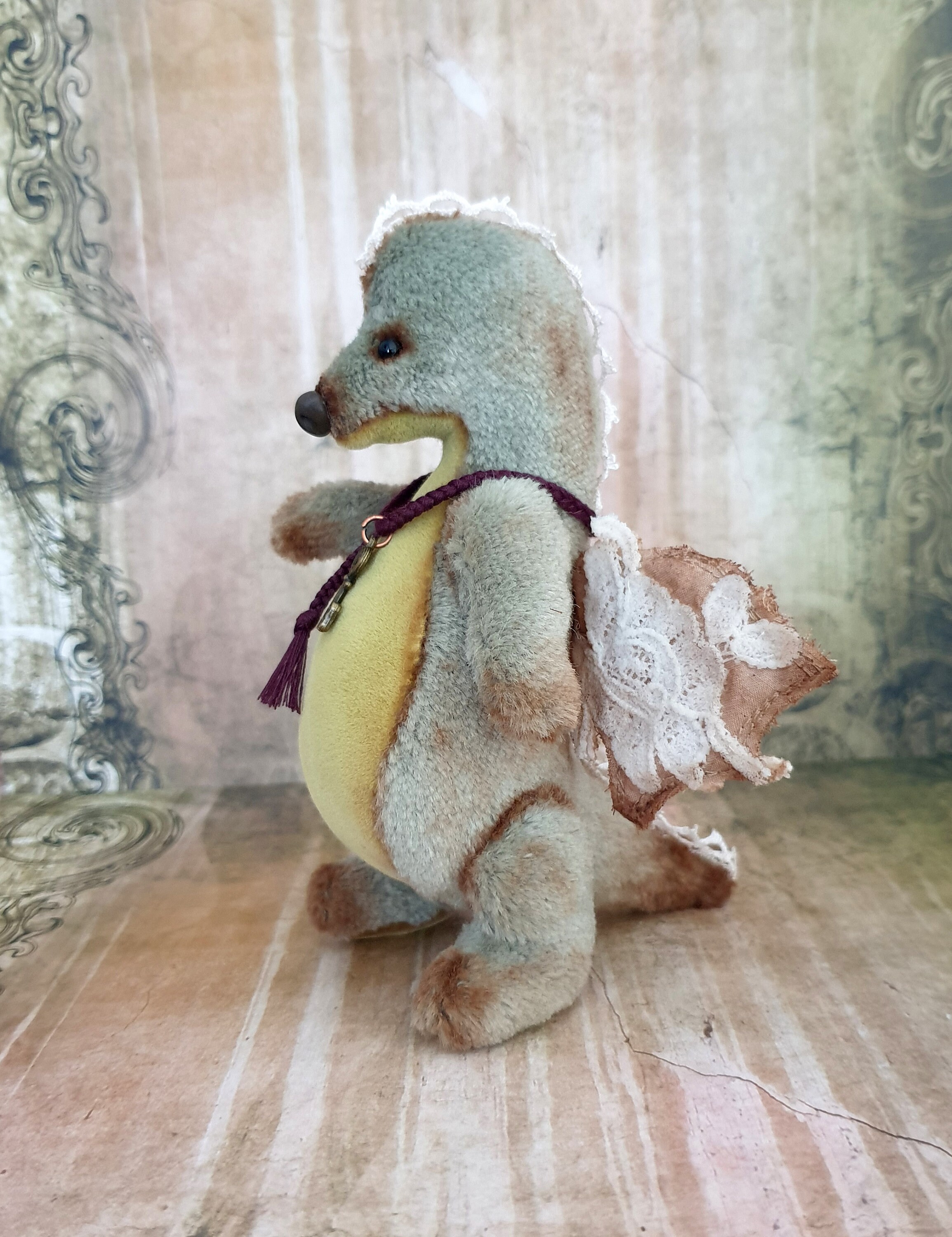 PATTERN Teddy Dragon, Stuffed Rag Dragon Sewing Pattern, Cloth Baby ...