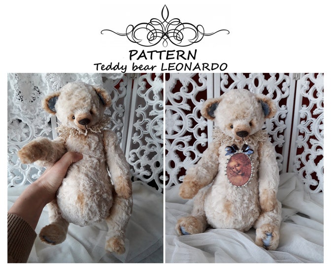 New Art Teddy Bear Pattern 7.5 Inch - Etsy Canada