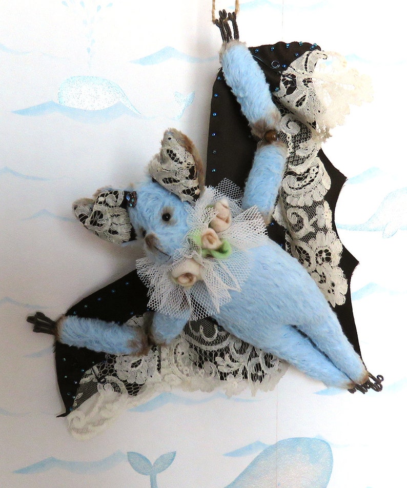 TUTORIAL Teddy Bat, Teddy Bat Sewing Pattern, Collectible Jointed Plush ...