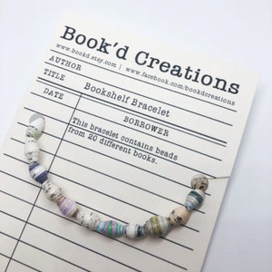 Author Gifts, Author Jewelry, Author Bracelet, BOOKSHELF BRACELET ...