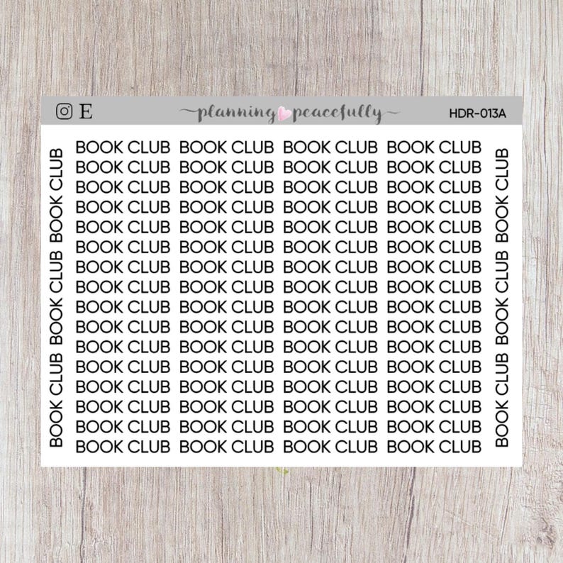 Planner Headers 4 Classic Happy Planner® HP, Erin Condren EC - Etsy