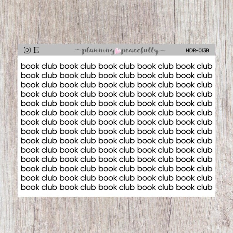 Planner Headers 4 Classic Happy Planner® HP, Erin Condren EC - Etsy