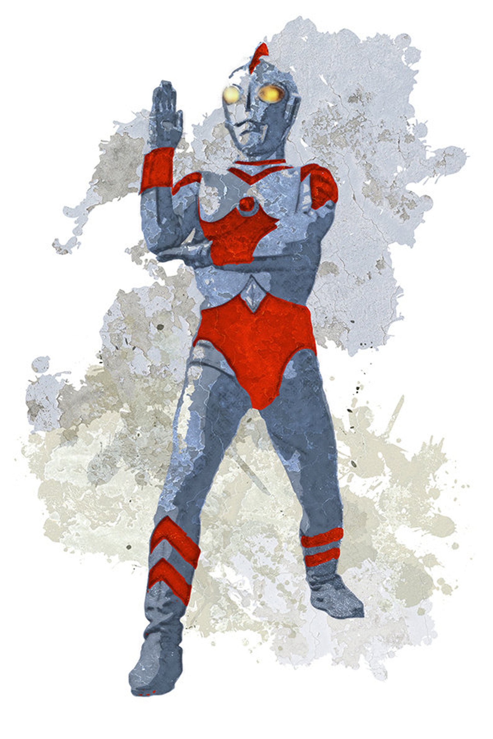 Ultraman Japanese TV Series Specium Ray Poster Vintage | Etsy