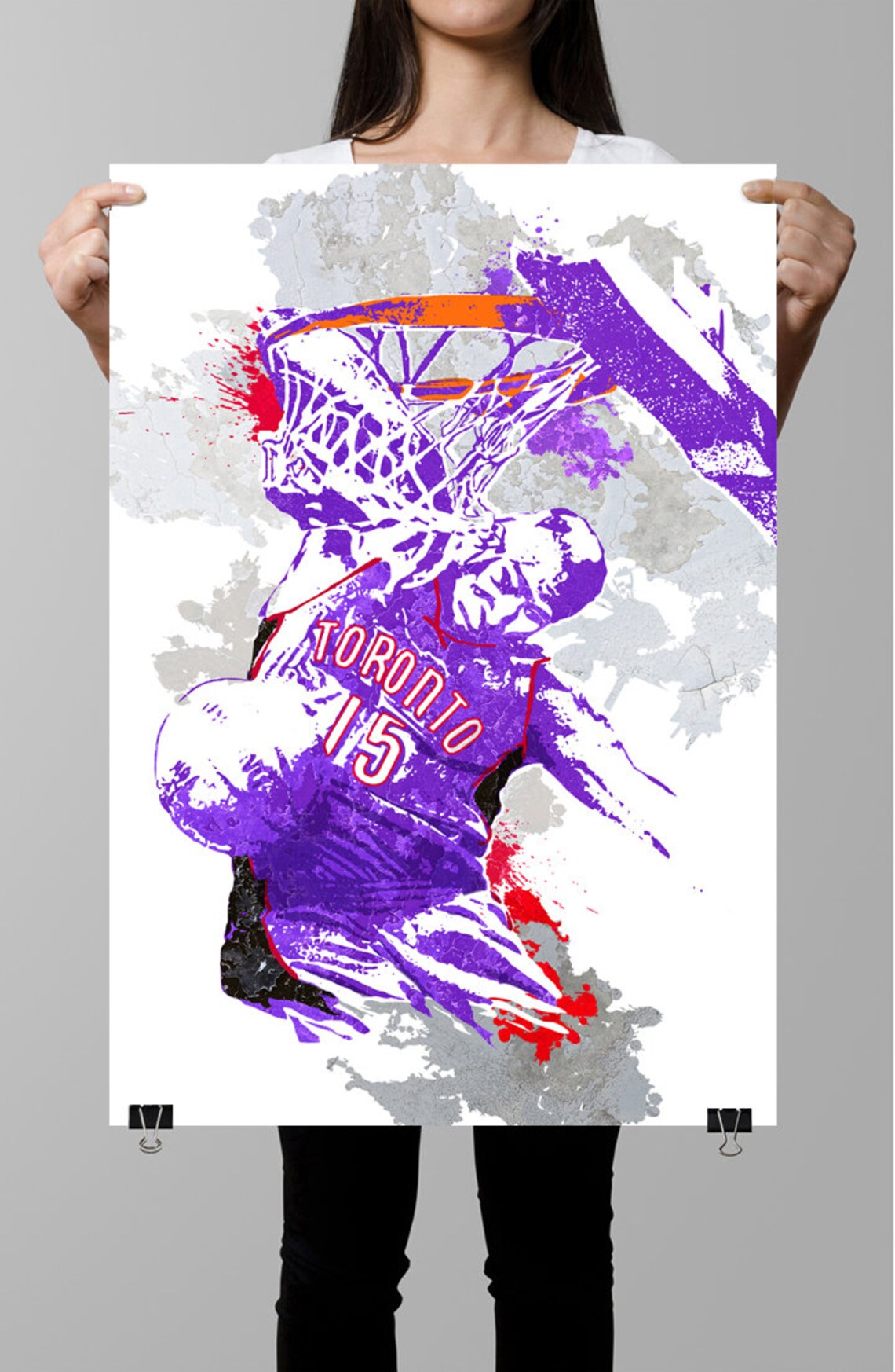 Vince Carter Toronto Raptors Poster Wall Art Sports Poster - Etsy