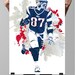 Fan Art Poster, Rob Gronkowski New England Patriots Poster, Wall Art ...