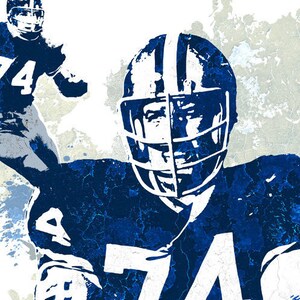 Bob Lilly Mr. Cowboy Dallas Cowboys Legend Poster,wall Art, Sports ...