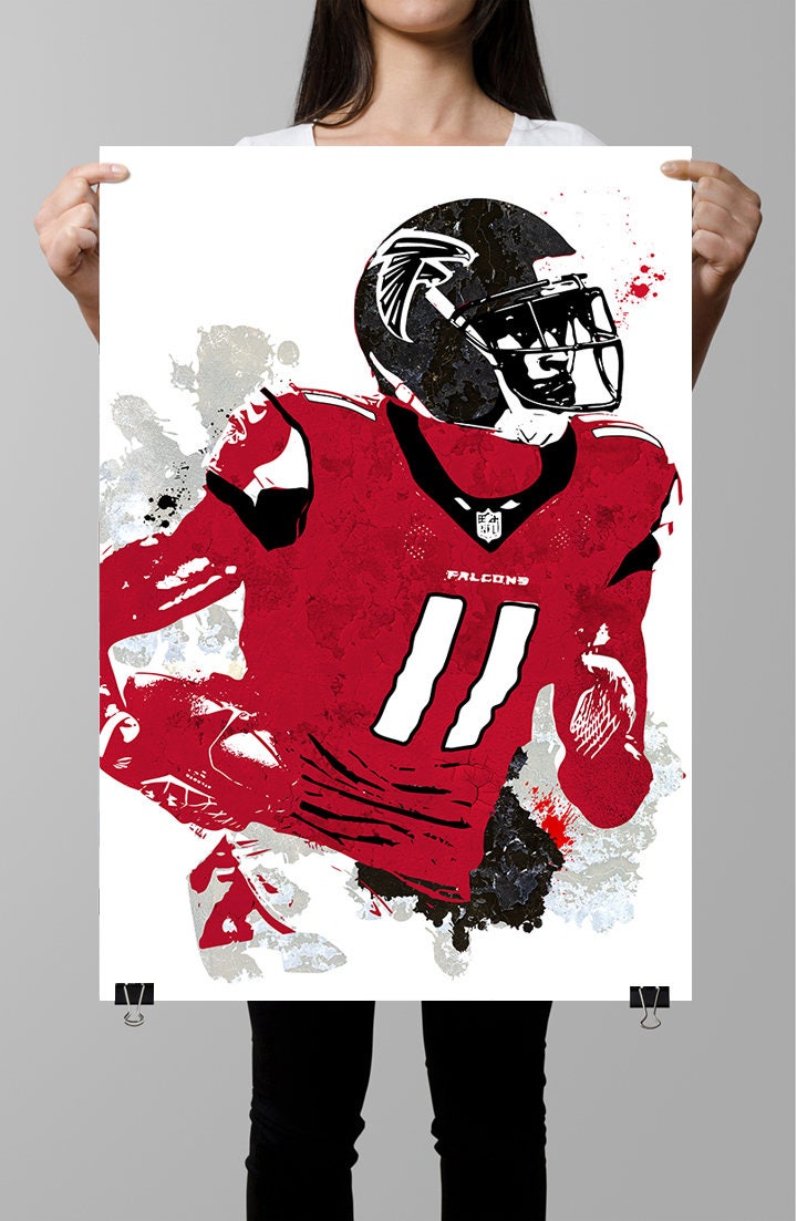 Fan poster Julio Jones Atlanta Falcons Poster Wall art | Etsy