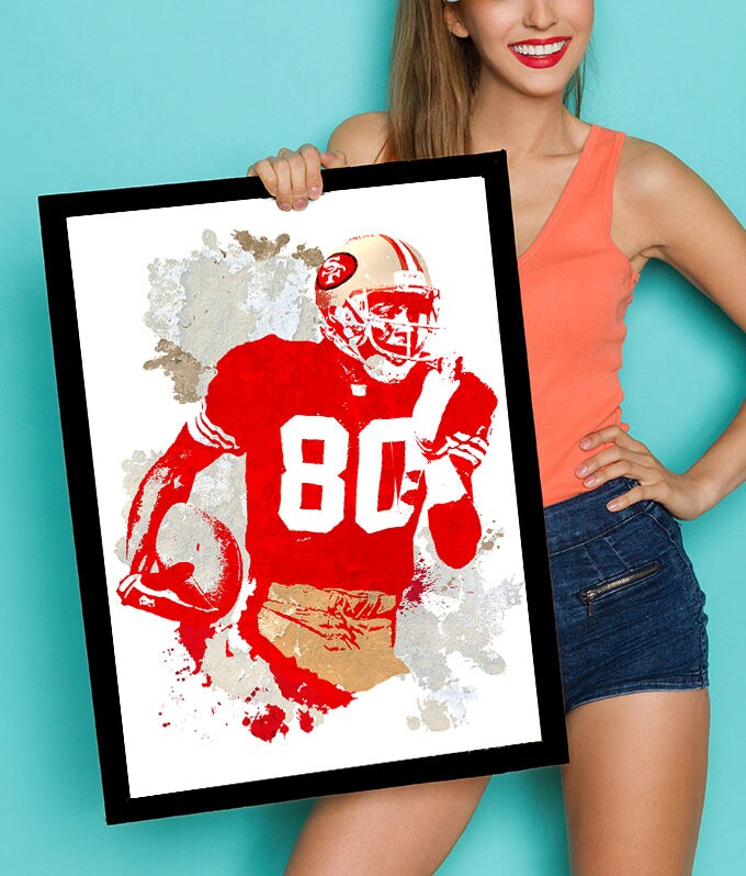 Fan Art Poster Jerry Rice San Francisco 49ers Poster Wall - Etsy