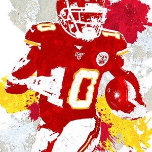 Isiah Pacheco Kansas City Chiefs Poster, Wall Art, Sports Poster, Fan ...
