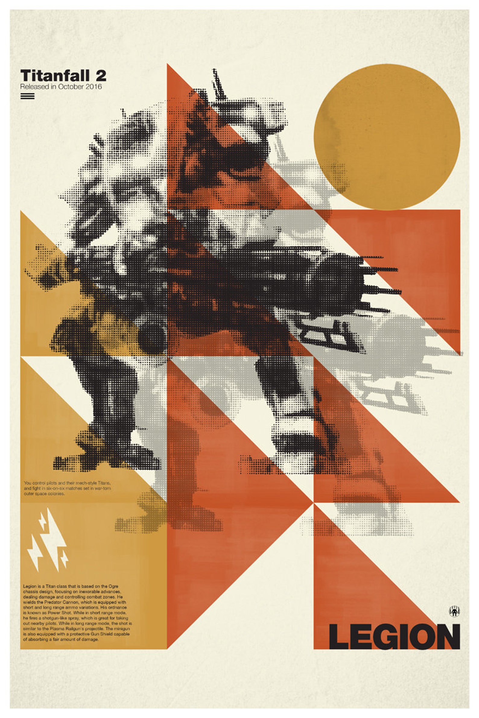 Titanfall 2 Legion Fan Art Poster Titan Post Modern - Etsy