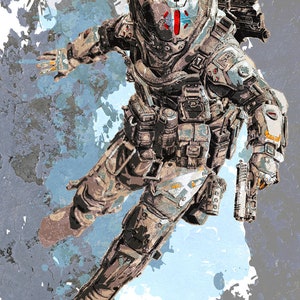 Titanfall 2, Commander Kane Militia Pilot, Fan Art Poster, Titan, Gamer ...