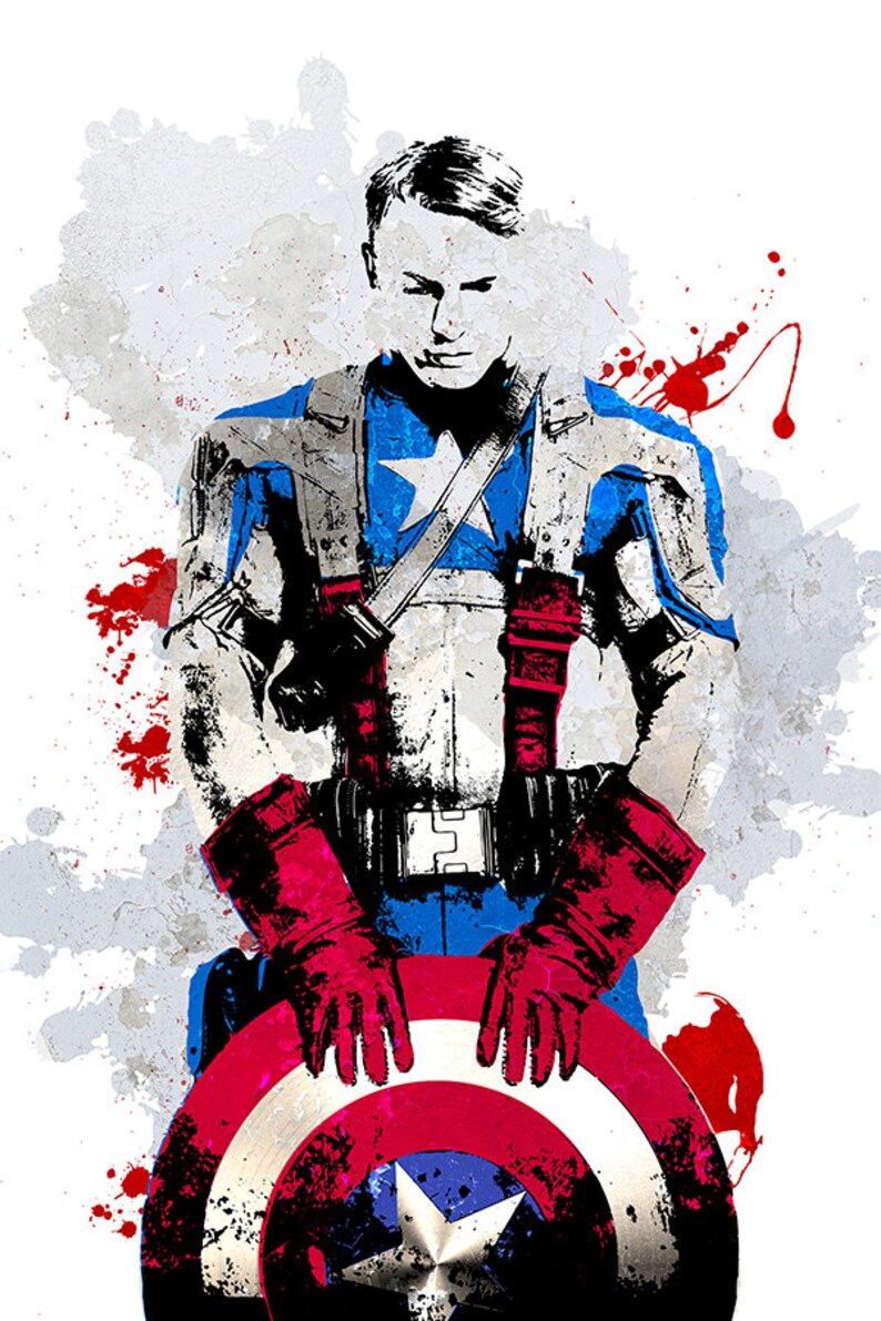 Captain America, Steve Rogers, Fan Poster, Marvel Universe - Etsy
