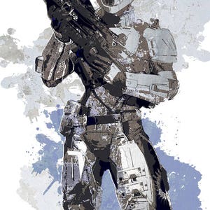 Destiny Titan Fan Art Poster, Game Poster, Gamer Art, Geek, Geek ...
