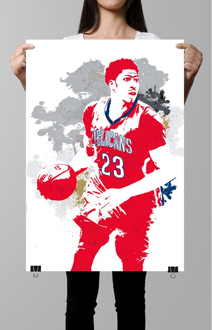 Fan art poster Anthony Davis New Orleans Pelicans wall art | Etsy