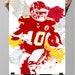 Isiah Pacheco Kansas City Chiefs Poster, Wall Art, Sports Poster, Fan ...