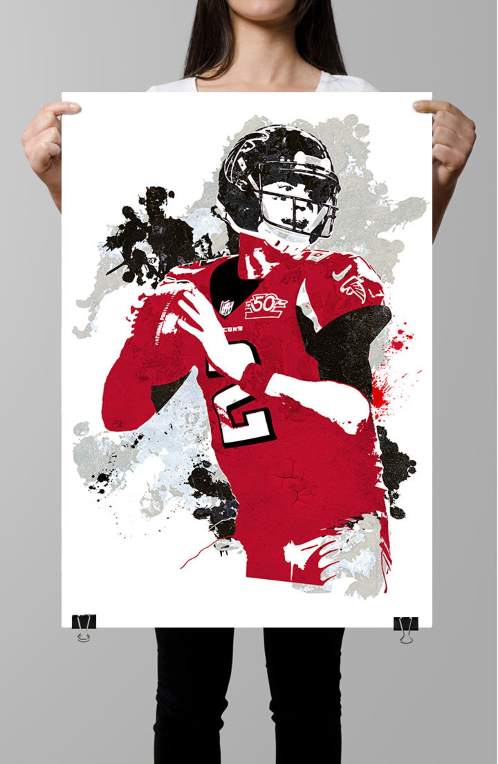 Matt Ryan Atlanta Falcons Fan Art Poster: Sports Wall Decor - Etsy