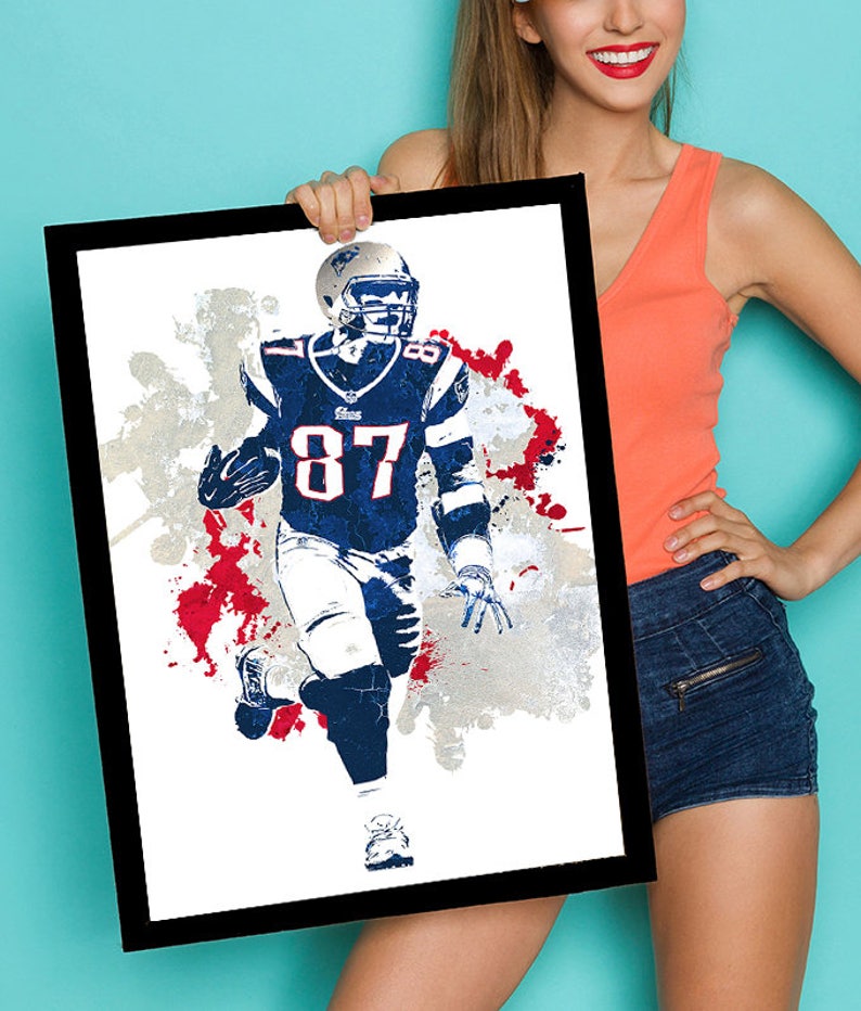 Fan Art Poster Rob Gronkowski New England Patriots Poster - Etsy