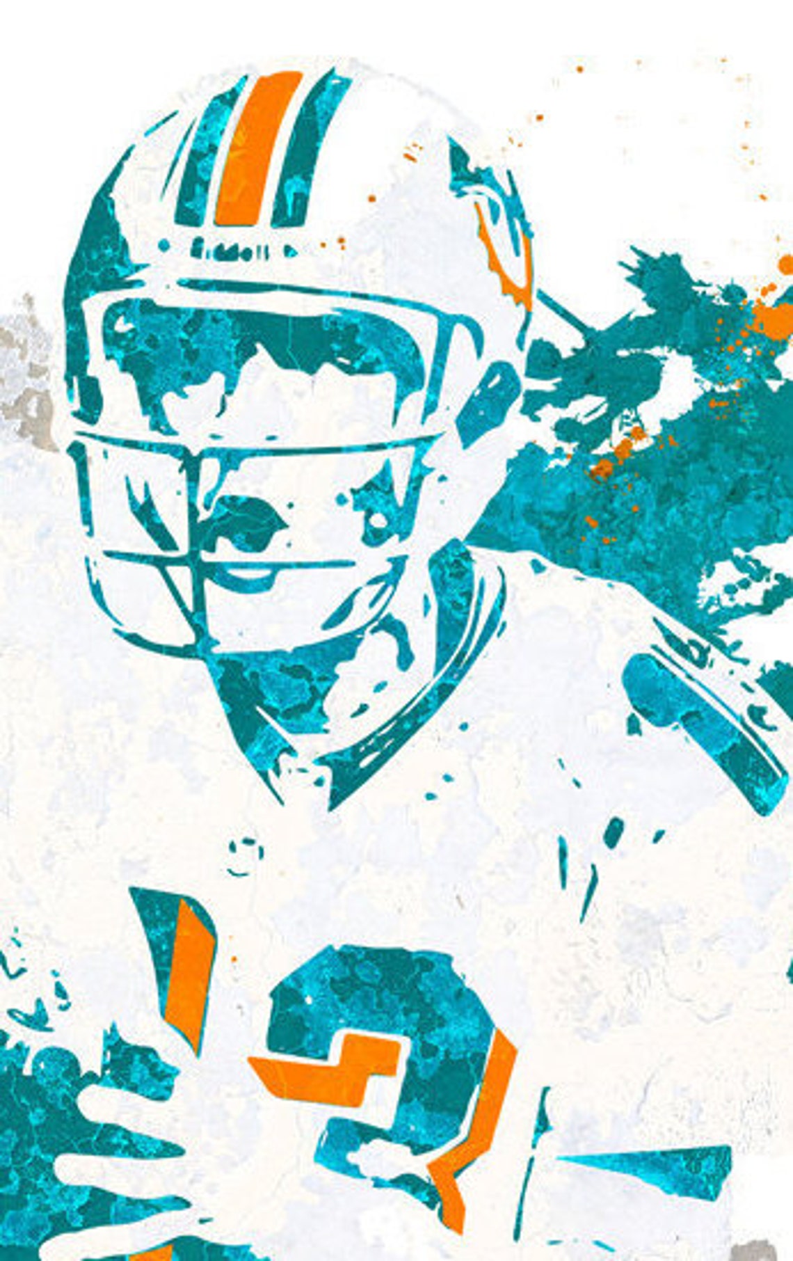Dan Marino Miami Dolphins Poster Wall Art Sports Poster - Etsy