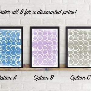 Painted Ring Patterns, Wall Art, Poster,poster Art, Geometric Prints ...