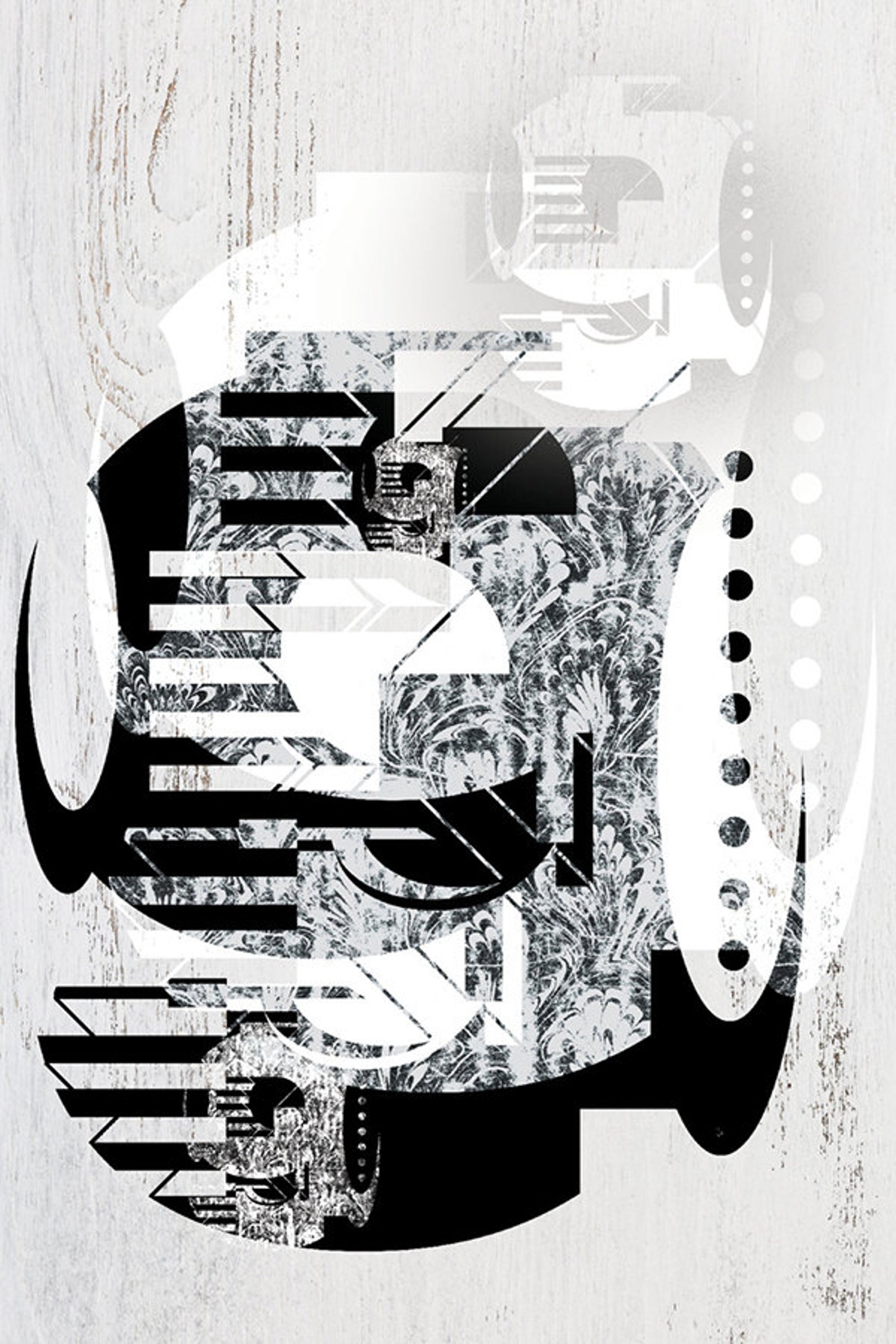 Typography Wall Art Numbers Number 9 Poster Fine Art | Etsy