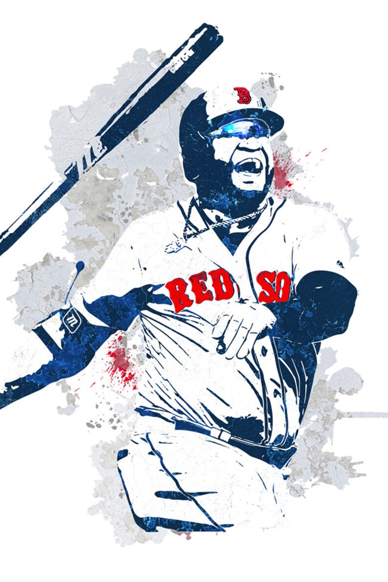 Boston Red Sox David Ortiz Big Papi Sports Poster Fan Art - Etsy