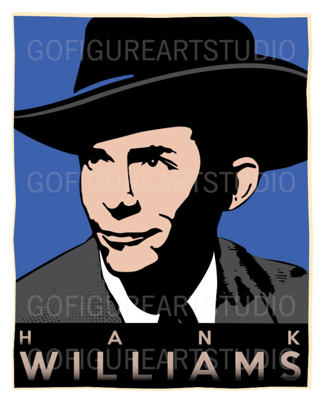 Hank Williams Art Print: Classic Country Music Legend Poster - Etsy