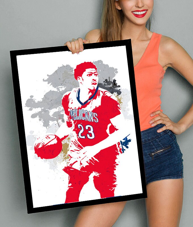 Fan art poster Anthony Davis New Orleans Pelicans wall art | Etsy