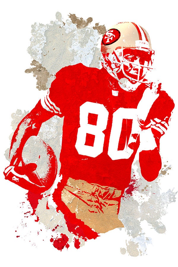 Fan Art Poster Jerry Rice San Francisco 49ers Poster Wall - Etsy
