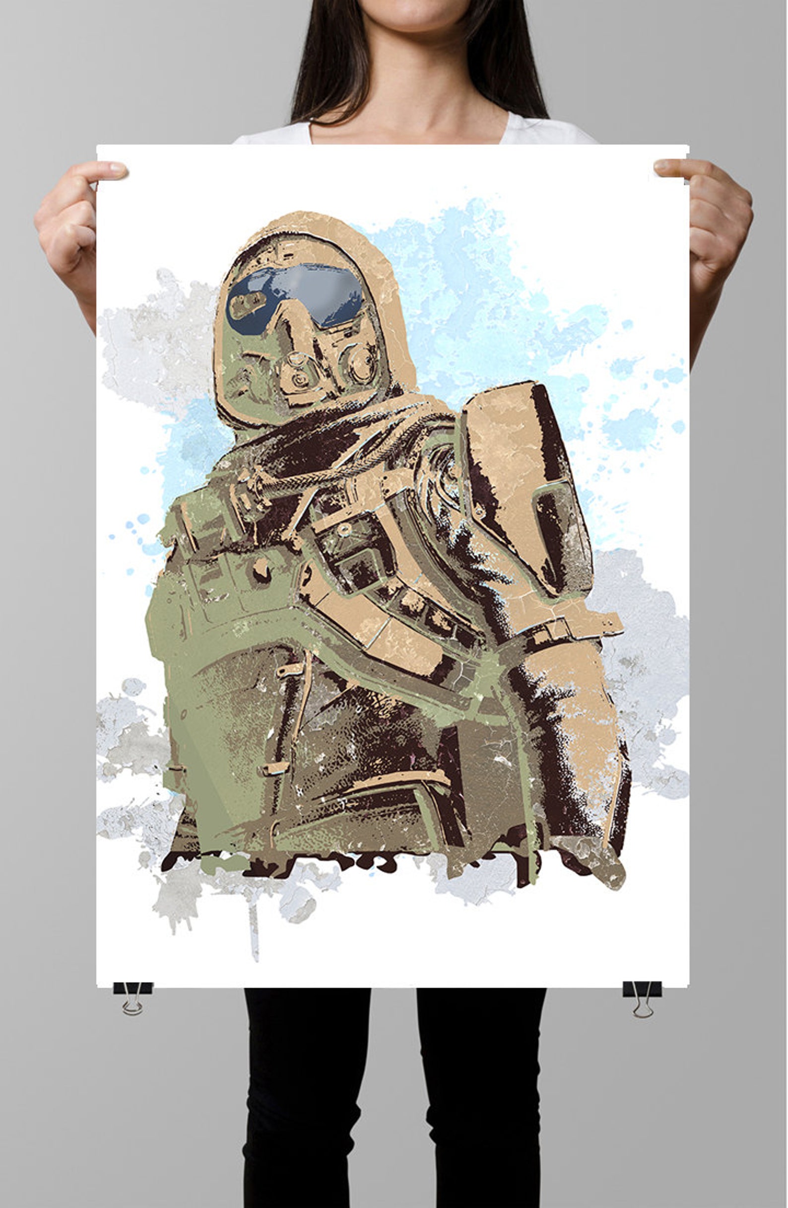 Destiny Hunter Poster: Stylized Gamer Art Print - Etsy
