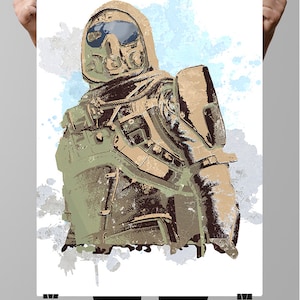 Destiny Hunter Poster: Stylized Gamer Art Print - Etsy