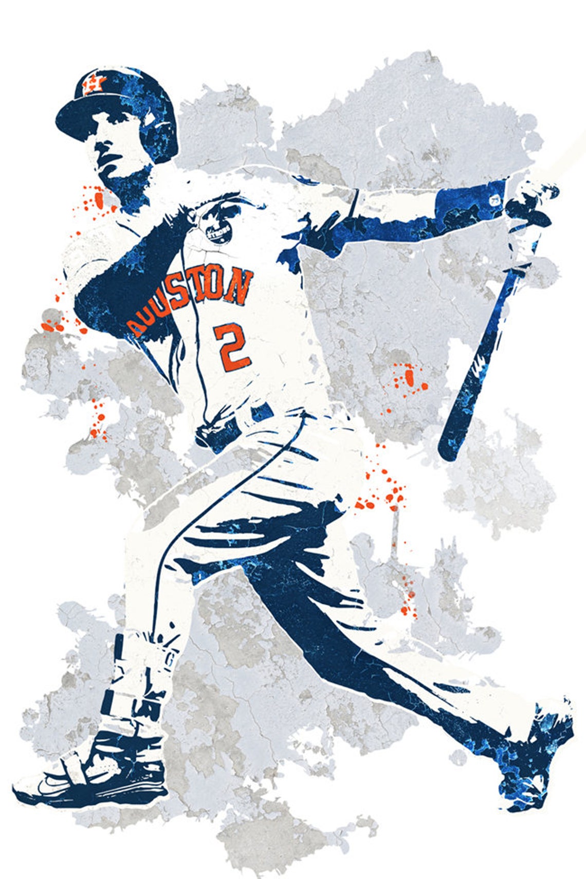 Alex Bregman Houston Astros Poster Wall Art Sports Poster - Etsy