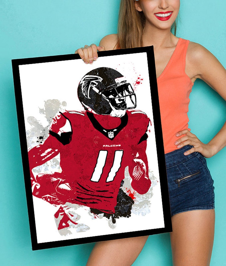 Fan Poster Julio Jones Atlanta Falcons Poster Wall Art - Etsy