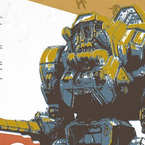 Mechwarrior Executioner, Post Modern, Modern, Gaming Posters, Gamer Art ...