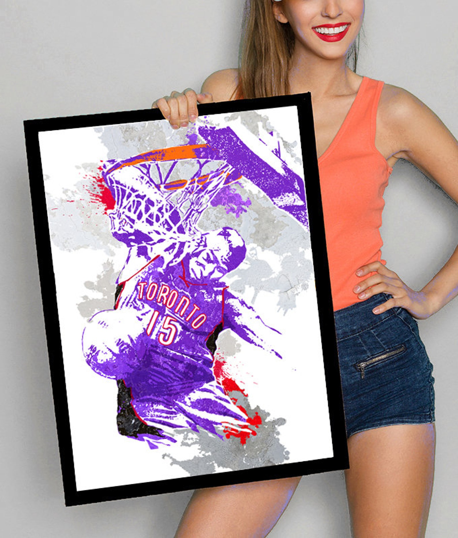 Vince Carter Toronto Raptors Poster Wall Art Sports Poster | Etsy