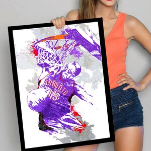 Vince Carter Toronto Raptors Poster, Wall Art, Sports Poster, Wall Art ...