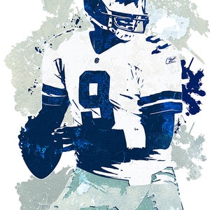 Fan Art Poster, Tony Romo Dallas Cowboys Poster, Wall Art, Sports ...