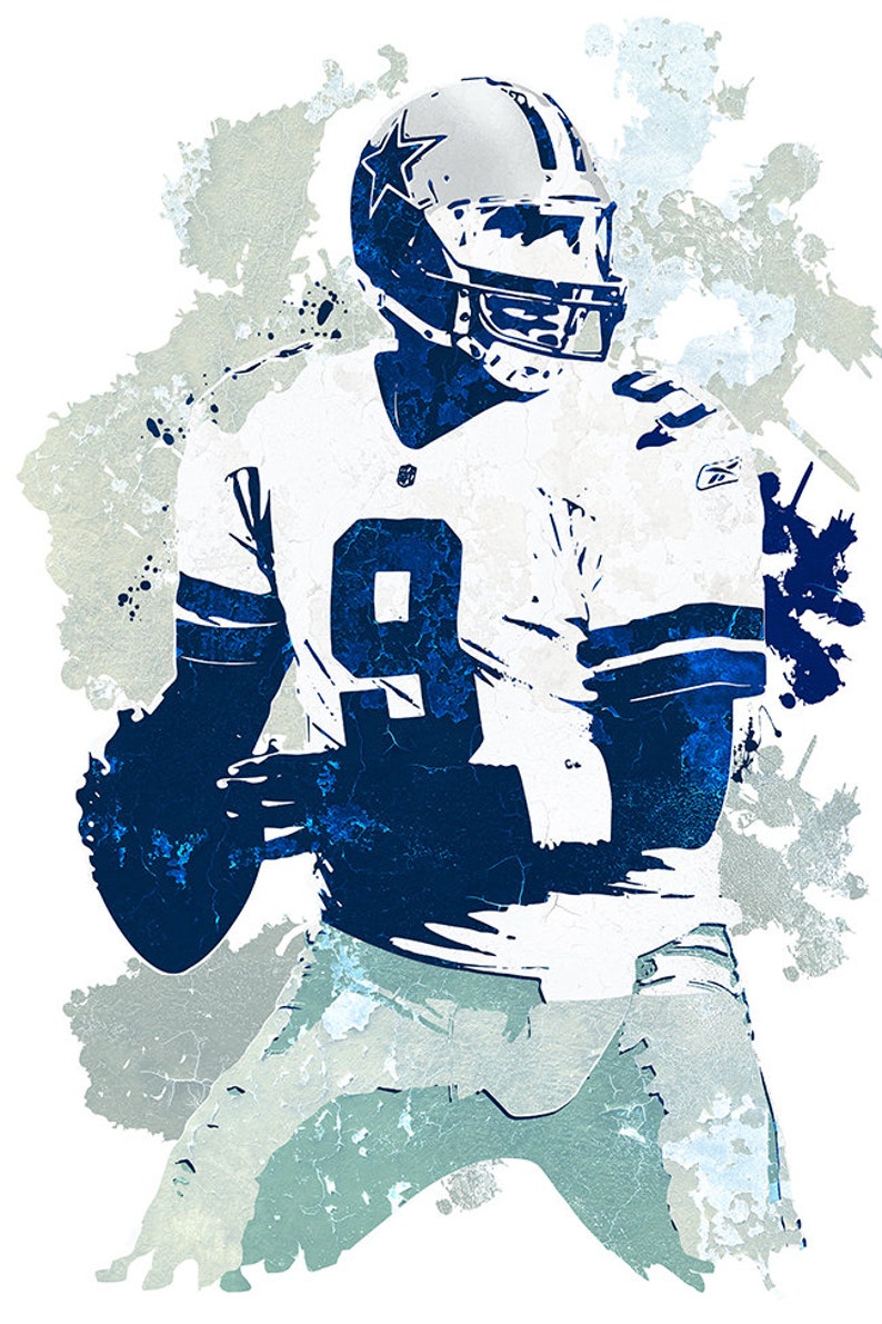 Fan Art Poster Tony Romo Dallas Cowboys Poster Wall Art - Etsy