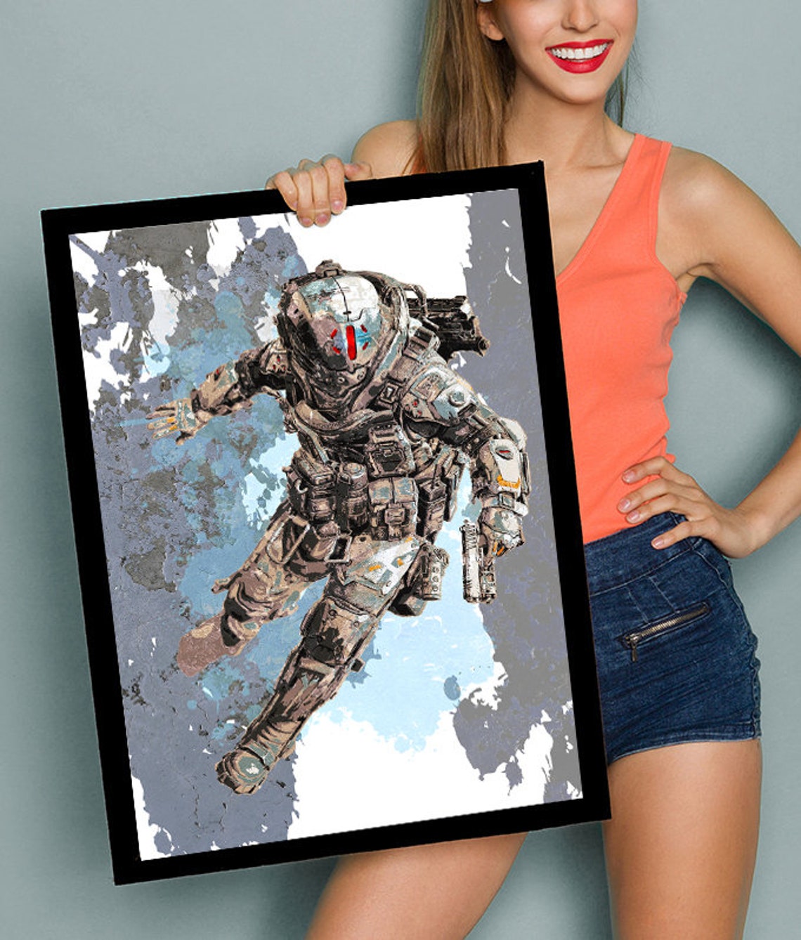 Titanfall 2 Commander Kane Militia Pilot Fan Art Poster - Etsy