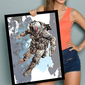Titanfall 2, Commander Kane Militia Pilot, Fan Art Poster, Titan, Gamer ...